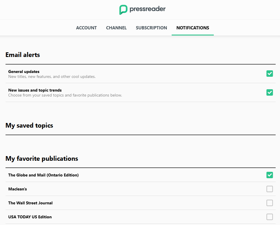 How to edit notification settings – Help Center